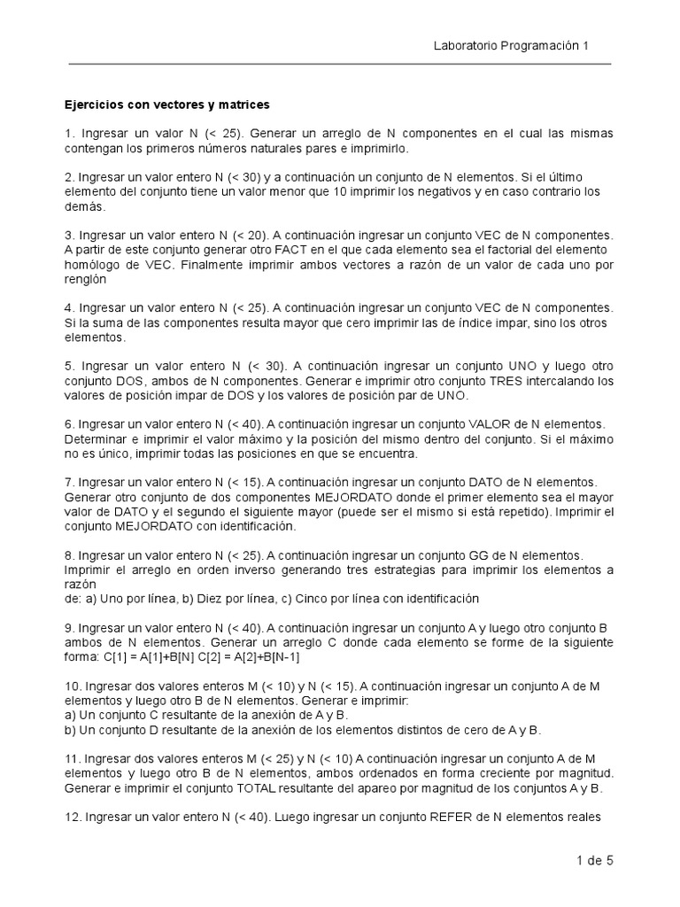 Vectores y Matrices | PDF