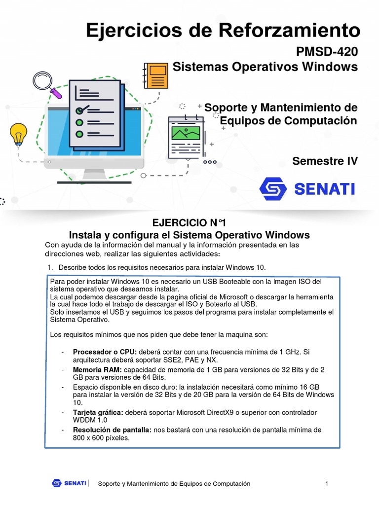PMSD-420 Ejercicio T01 | PDF | Windows 10 | Microsoft Windows