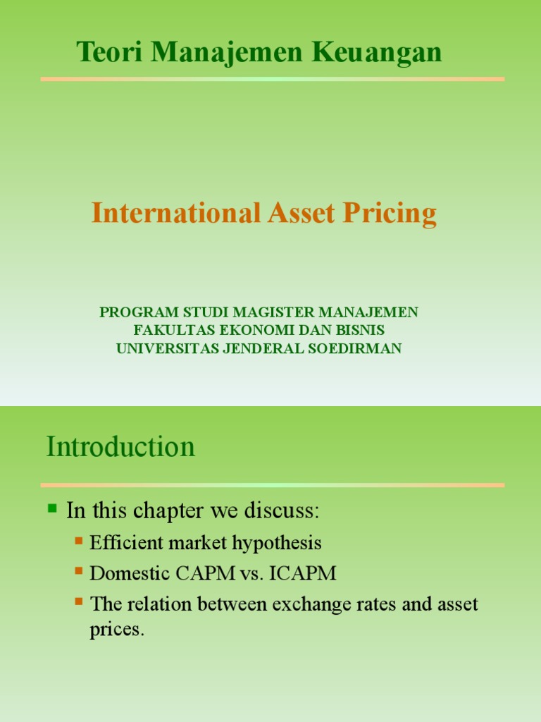 5 Icapm | Download Free PDF | Capital Asset Pricing Model | Financial Risk