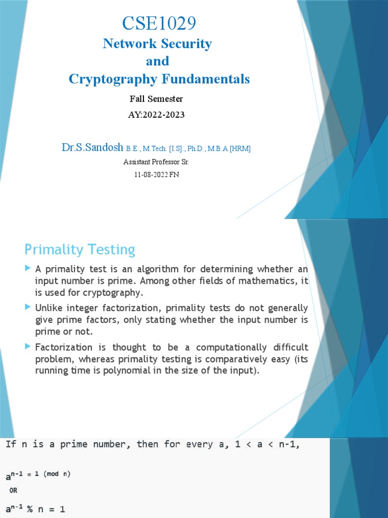 Day 4 FN CSE1029 Network Security and Cryptography Fundamentals | PDF