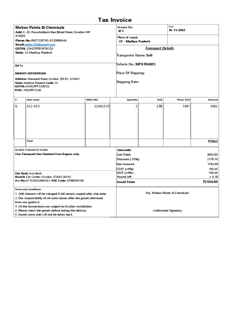 Maruti Invoice_471_16_11_2022 | PDF | Economies | Market (Economics)