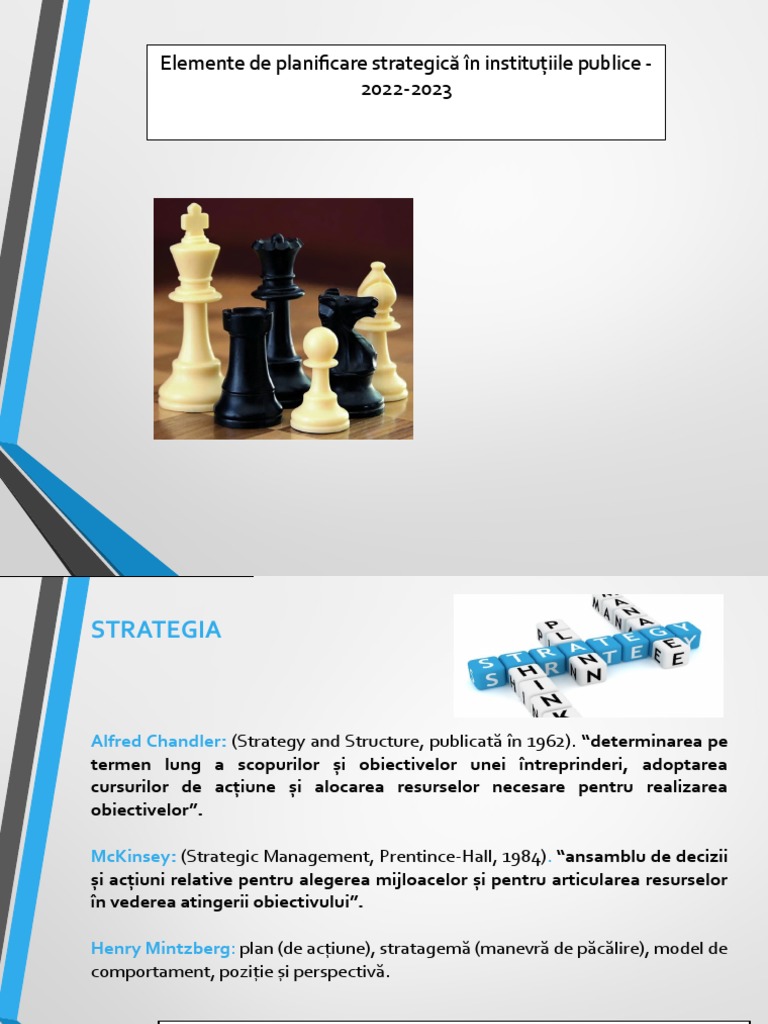 Planificare Strategica PPT - Seminar 2 | PDF