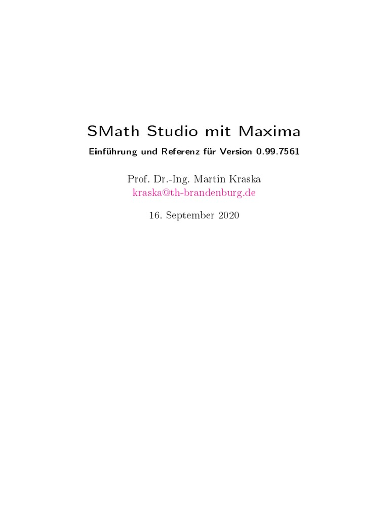 SMath Einführung | PDF