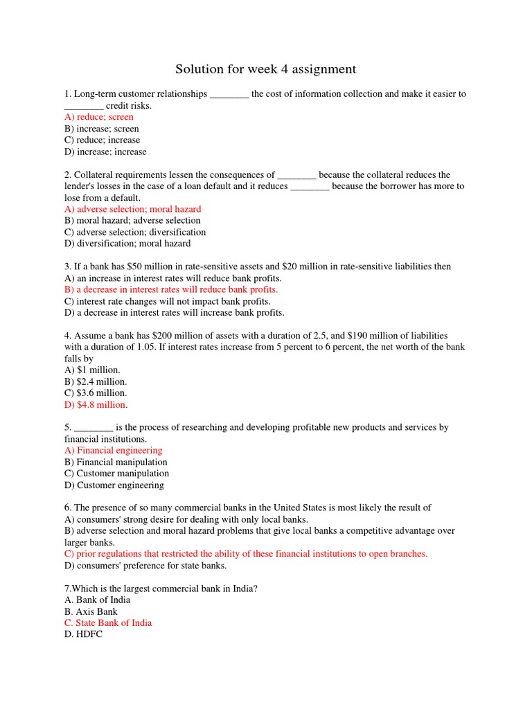 Week 4 Solution PDF | PDF