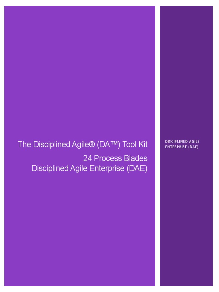 DAE 24 Process Blades | PDF | Enterprise Architecture | Agile Software ...