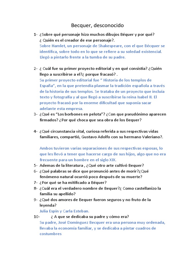 Cuestionario Bequer | PDF