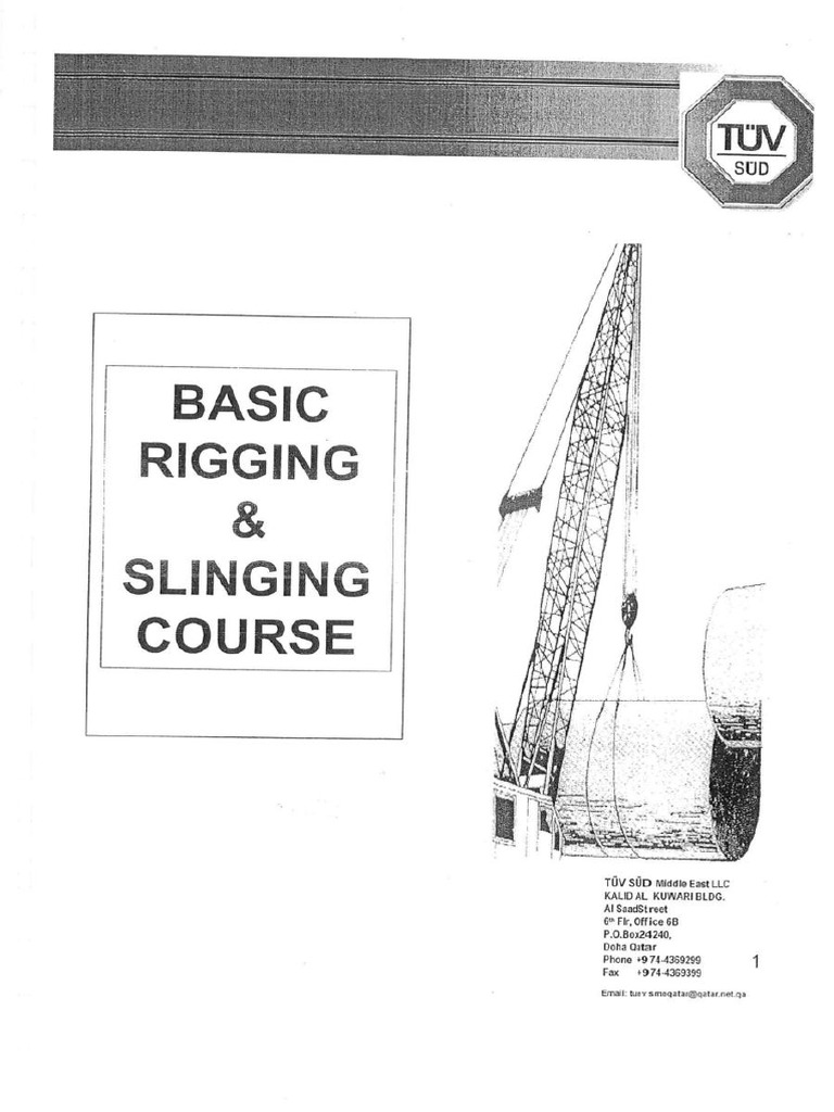 Rigger Hand Book TUV | PDF