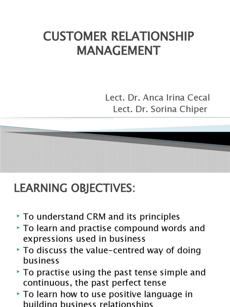 PPT_Lecture 4_Customer Relationship Management | PDF