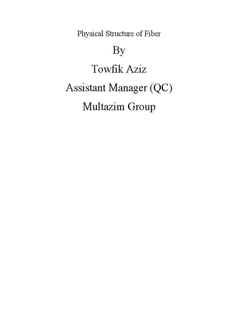 The Physical Structure of Fiber | PDF | Spectroscopy | Absorption ...