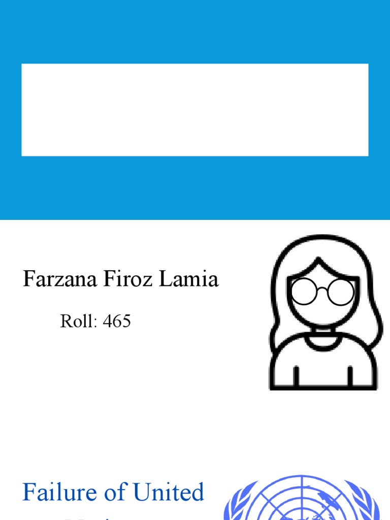 UN Failures in Global Conflicts Analysis | PDF | United Nations ...