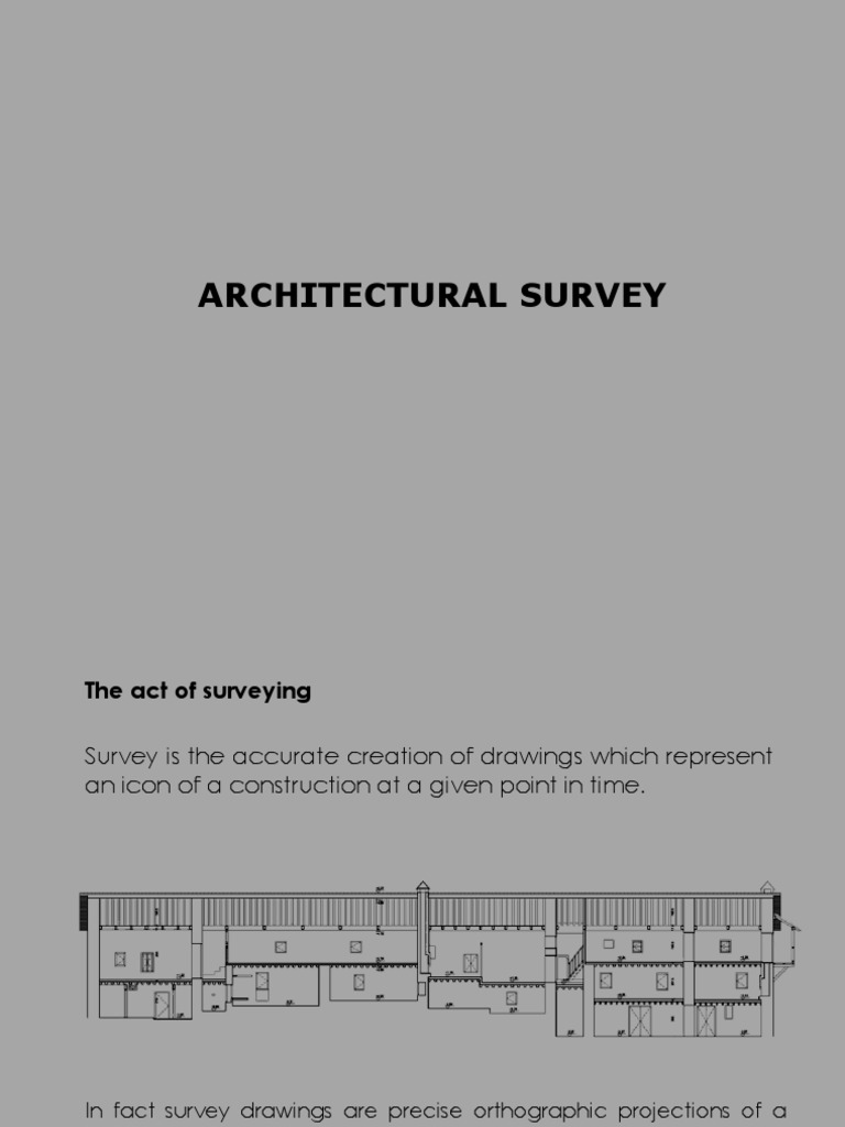 Architectural Survey Techniques Guide | PDF
