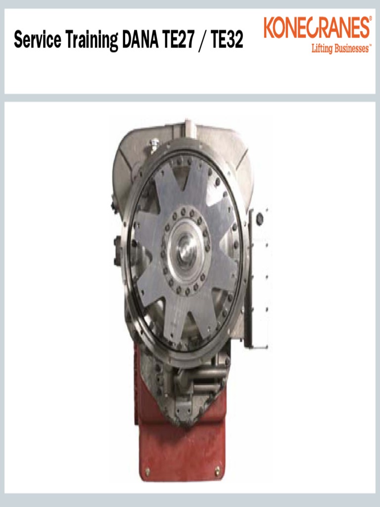 Service Training Document for the DANA TE27/TE32 Transmission ...