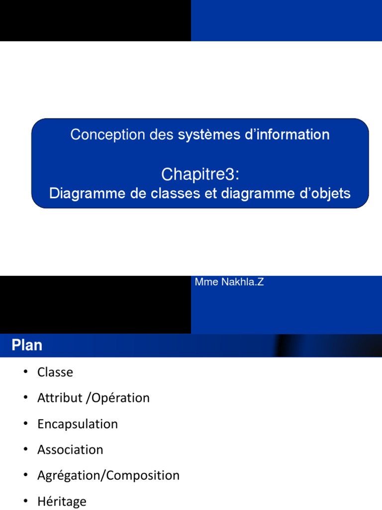 Chapitre2 Diagramme de Classes Et Objets | PDF | Génie logiciel