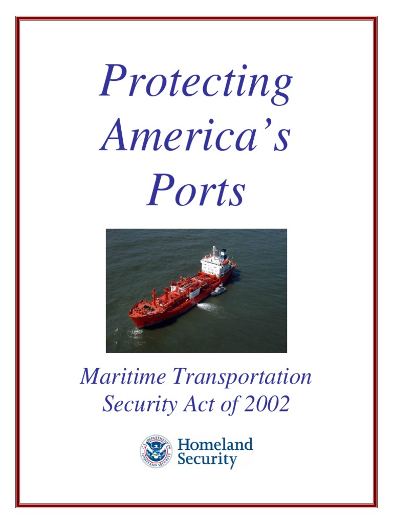 Maritime Security Act Overview | PDF | Transport | National Security