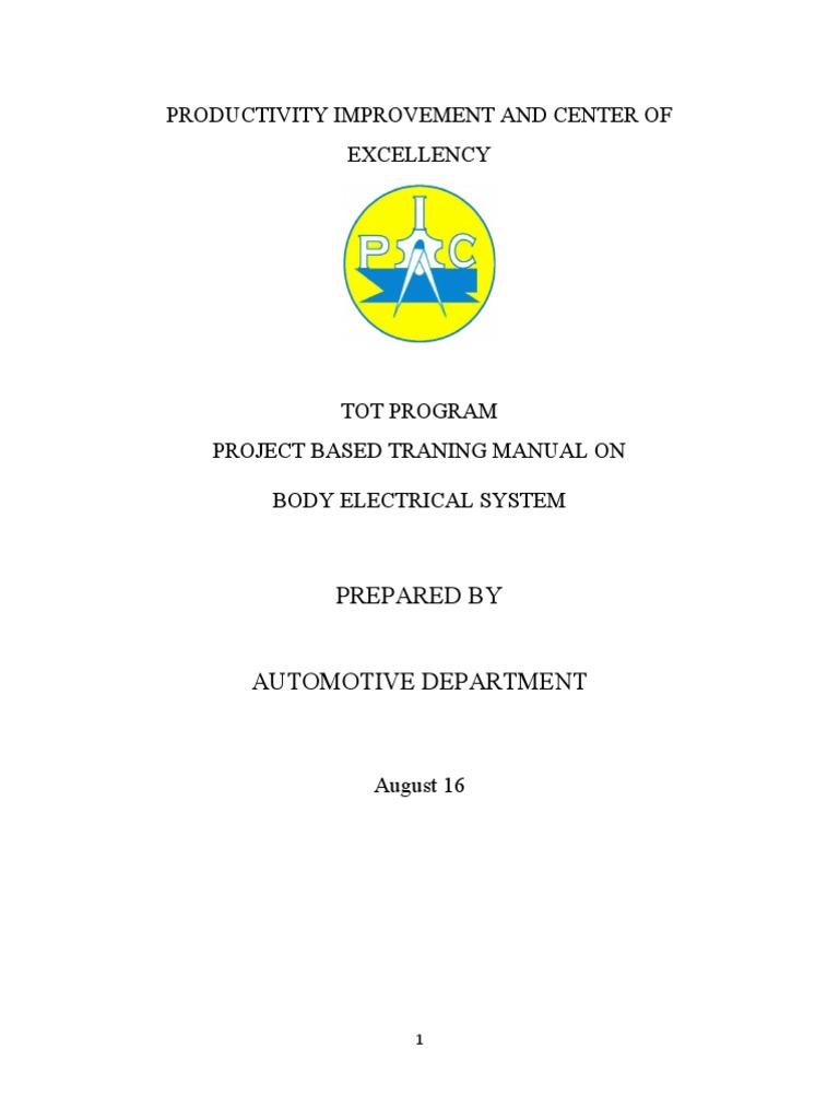 Body Electrical System | PDF | Electrical Connector | Switch