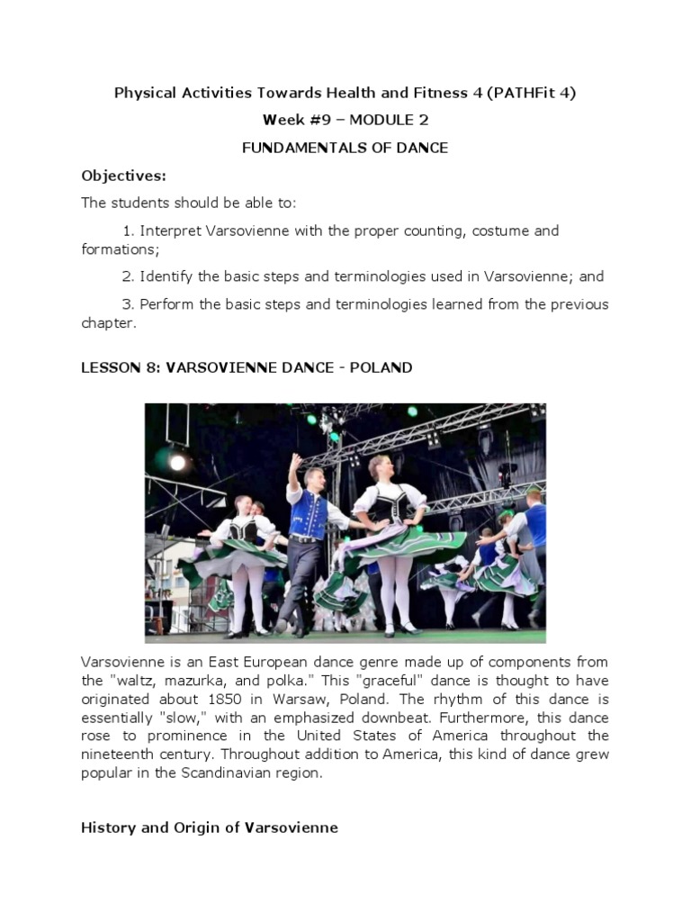 L8 - Varsovienne Dance | PDF