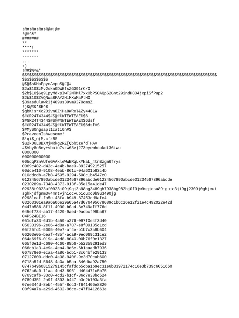 Random Alphanumeric Strings | PDF | Applied Mathematics | Secrecy