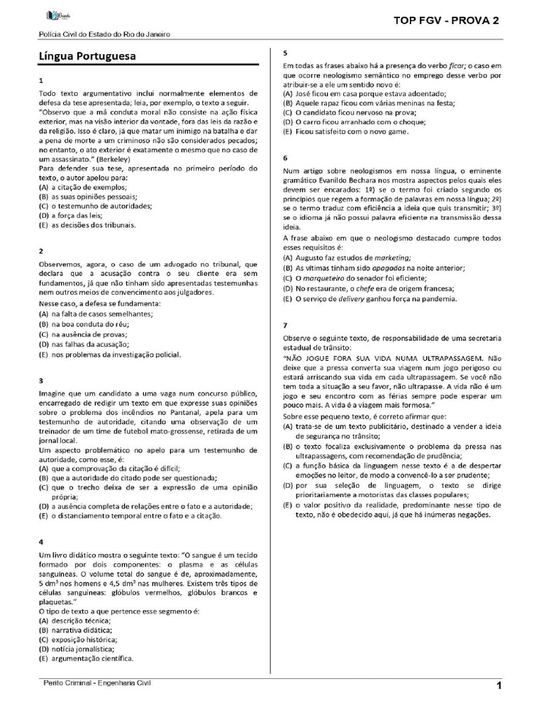 fgv-prova-2 | PDF