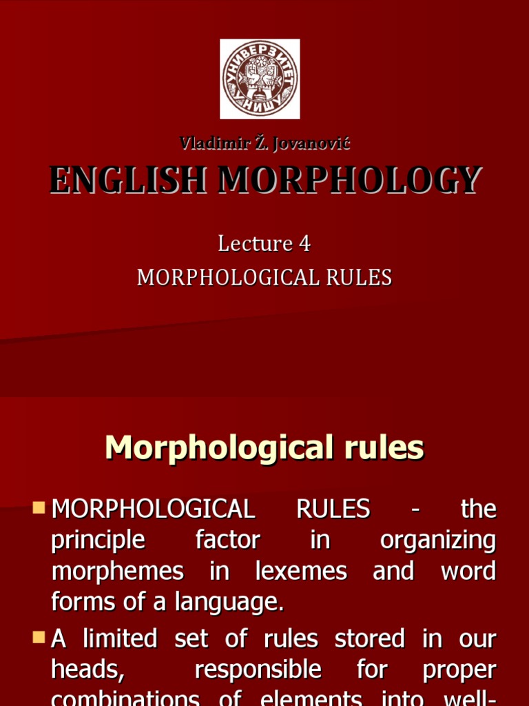 English Morphology 04 Pdf