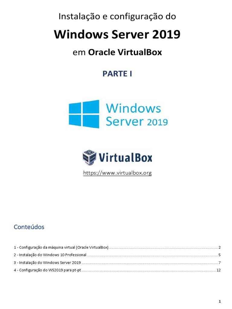 01 Windows Server 2019 | PDF | Windows 10 | Microsoft Windows
