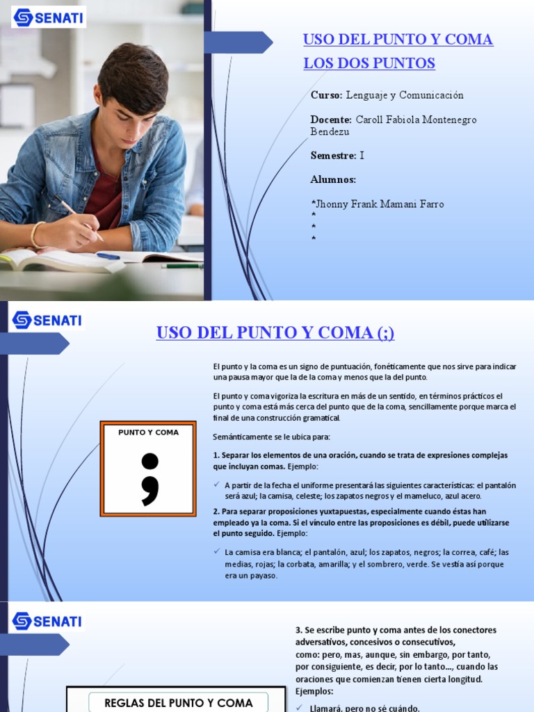 Expo Punto y Coma | PDF | Coma | Lingüística