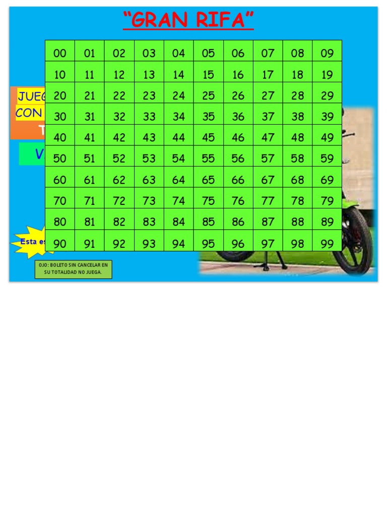 Rifa de Moto Bera SBR 2022 | PDF