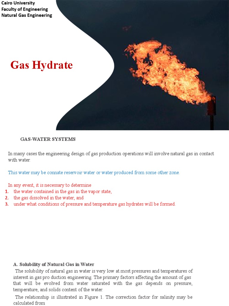 Gas Hydrate | PDF | Water | Natural Gas