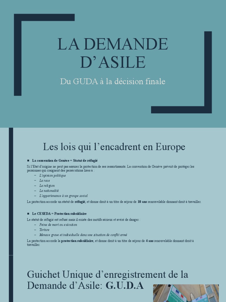 La Demande D'asile Chloë | PDF | Réfugié | Droits