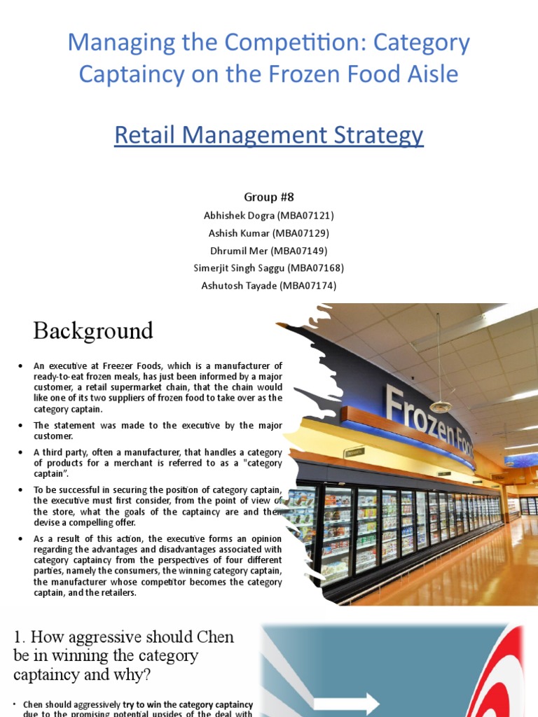 Group 8 - Managing The Competition | PDF | Retail | Profit (Economics)