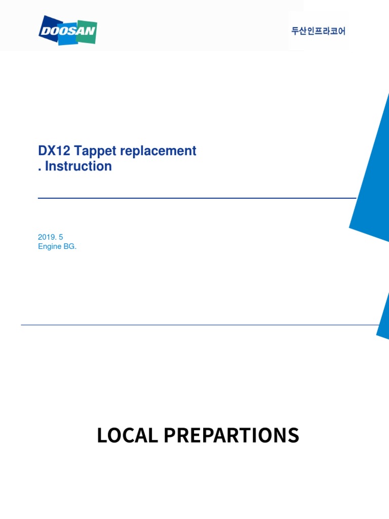 (Approved) DX12 Tappet Replacement Manual | PDF | Rotating Machines | Vehicles