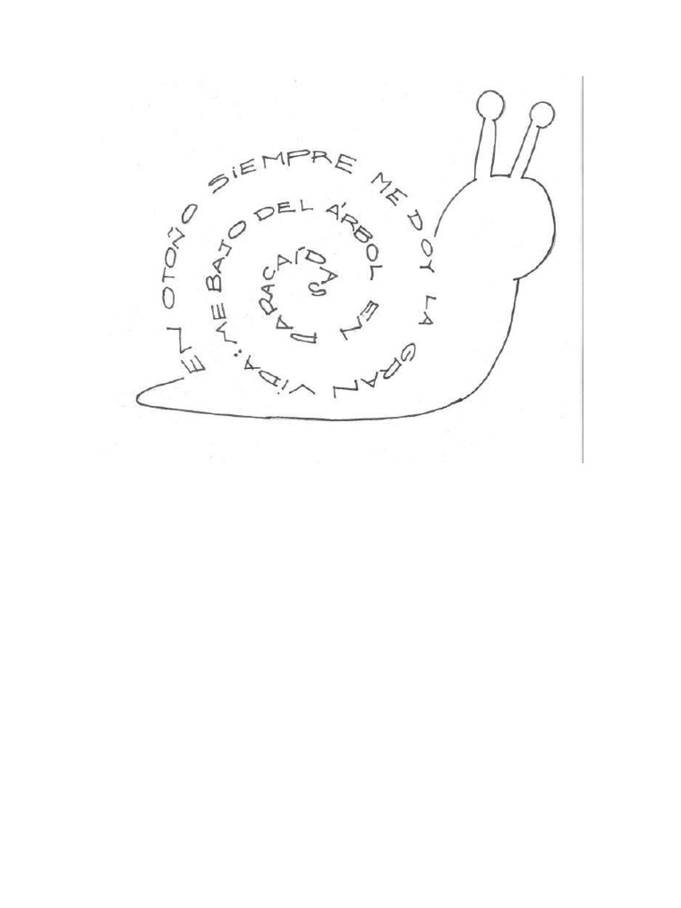 Caligrama de Caracol | PDF