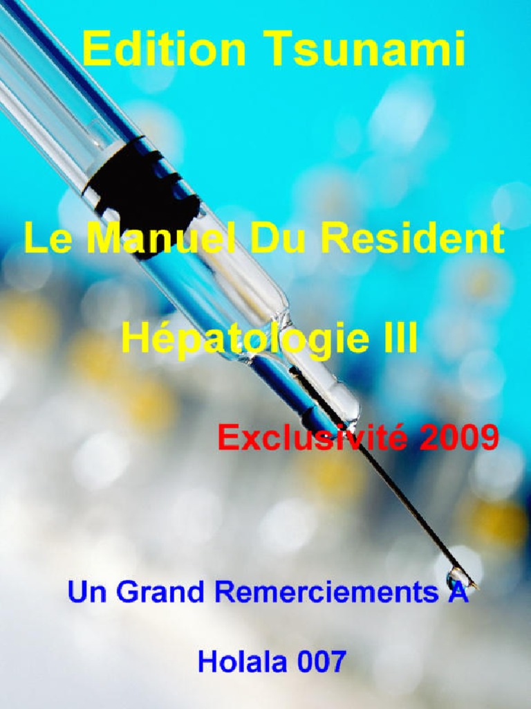 Le Manuel Du Resident - Hépatologie III | PDF