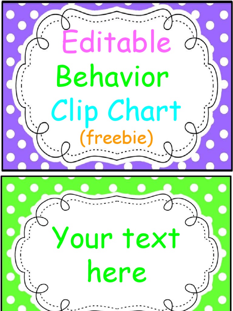 Editable: Behavior | PDF