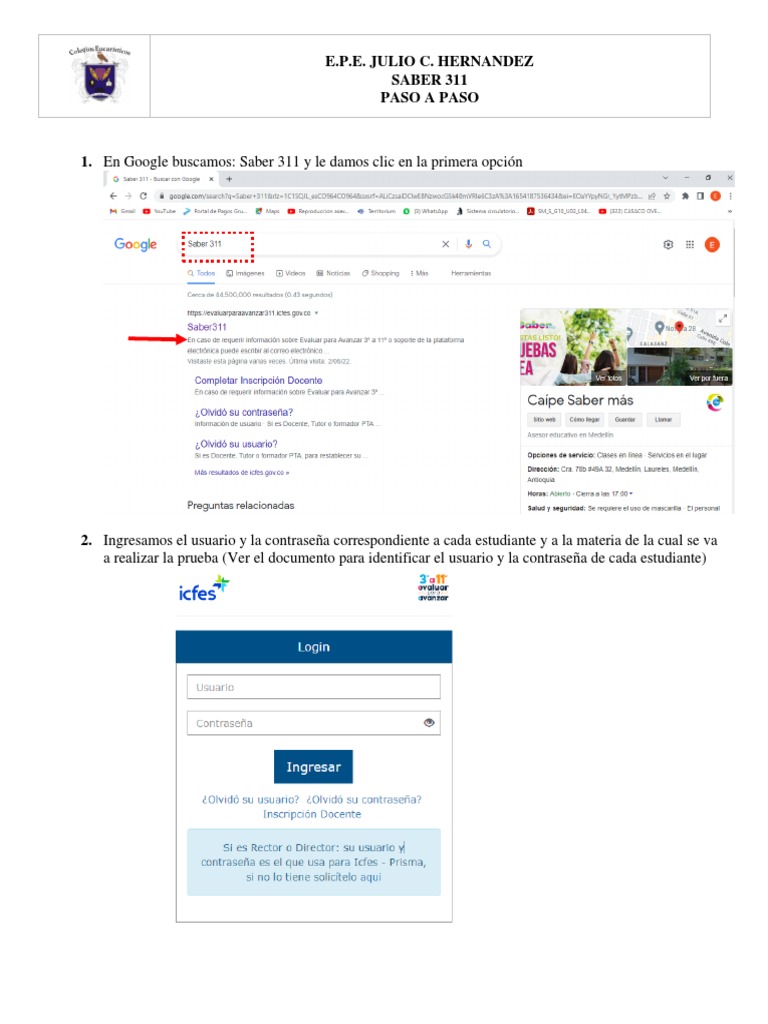 Prueba Saber 311 Paso A Paso | PDF