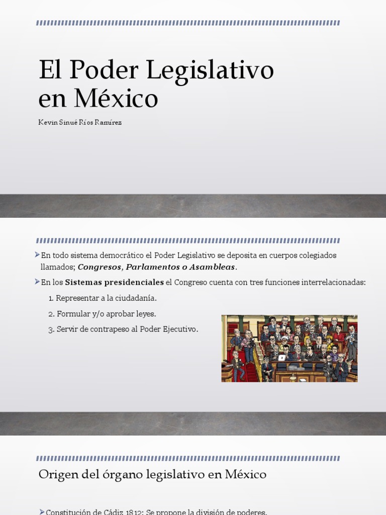 El Poder Legislativo en México | PDF | Legislador | México