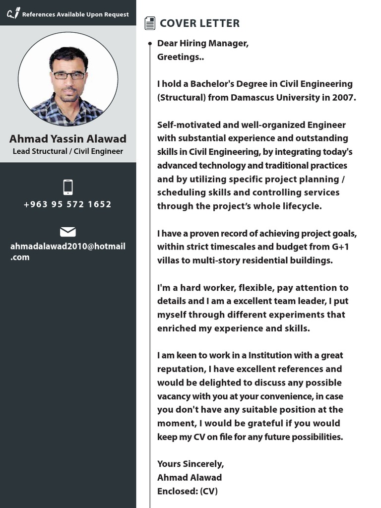 Civil Engineer Ahmad Alawad's CV | PDF