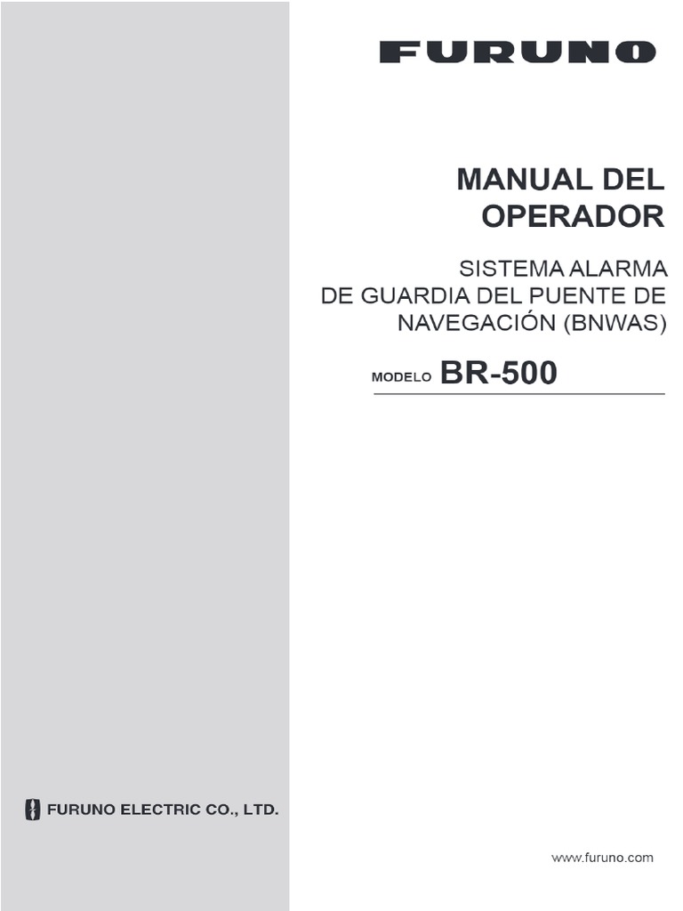 MANUAL Sistema de Alarma Guardia Puente BNWAS Furuno | PDF