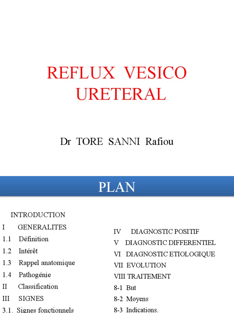 Reflux Vesico Ureteral Rafiou | PDF | Causes de décès | Anatomie humaine