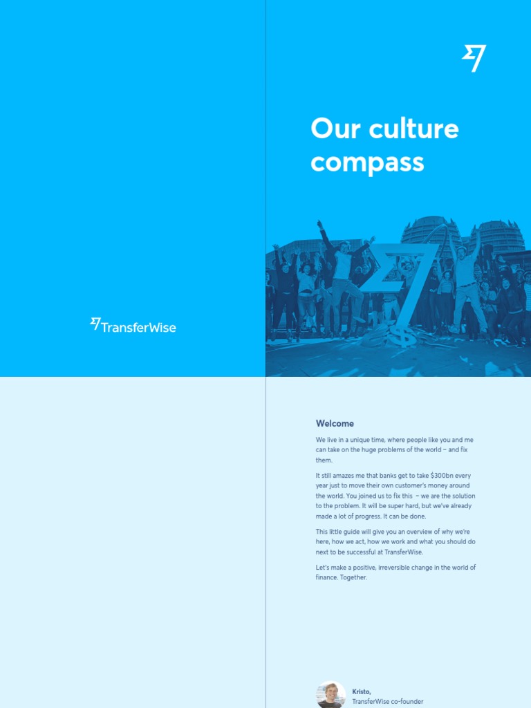 TransferWise Culture and Values Guide | PDF | Money | Banks