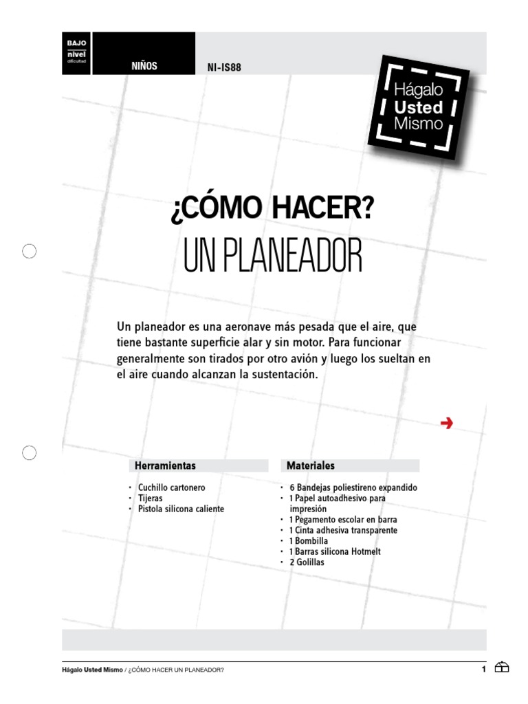 Como Hacer Un Planeador | PDF | Aeronave | Aviación