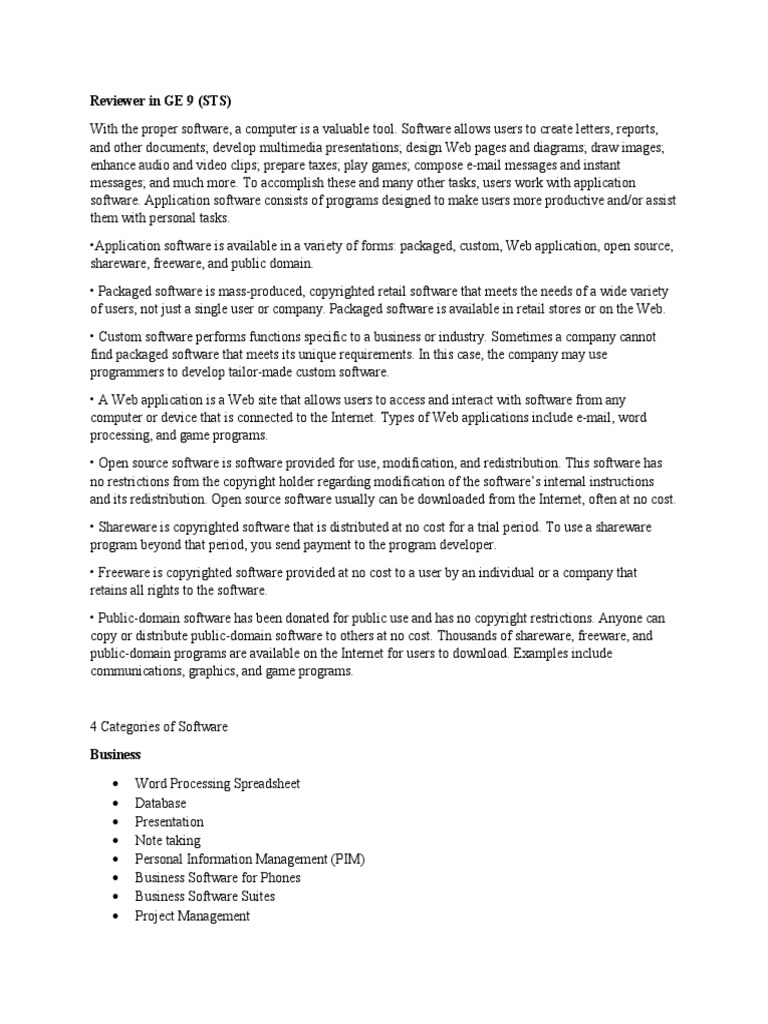 Reviewer in Ge 9 (Midterm) | PDF