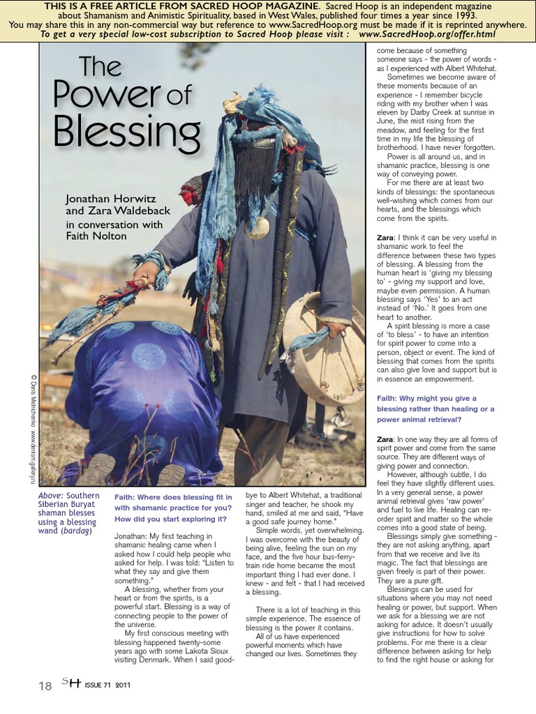 Power of Blessings | PDF | Shamanism | Blessing