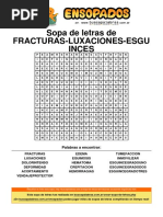 Sopa de Letras de Desastres Naturales - 20 | PDF