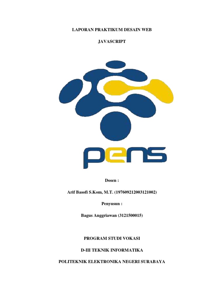 Laporan Praktikum Desain Web Javascript | PDF