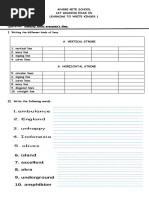 Assessment Sheet k3 Paper 1 2020 | PDF | Language Arts & Discipline