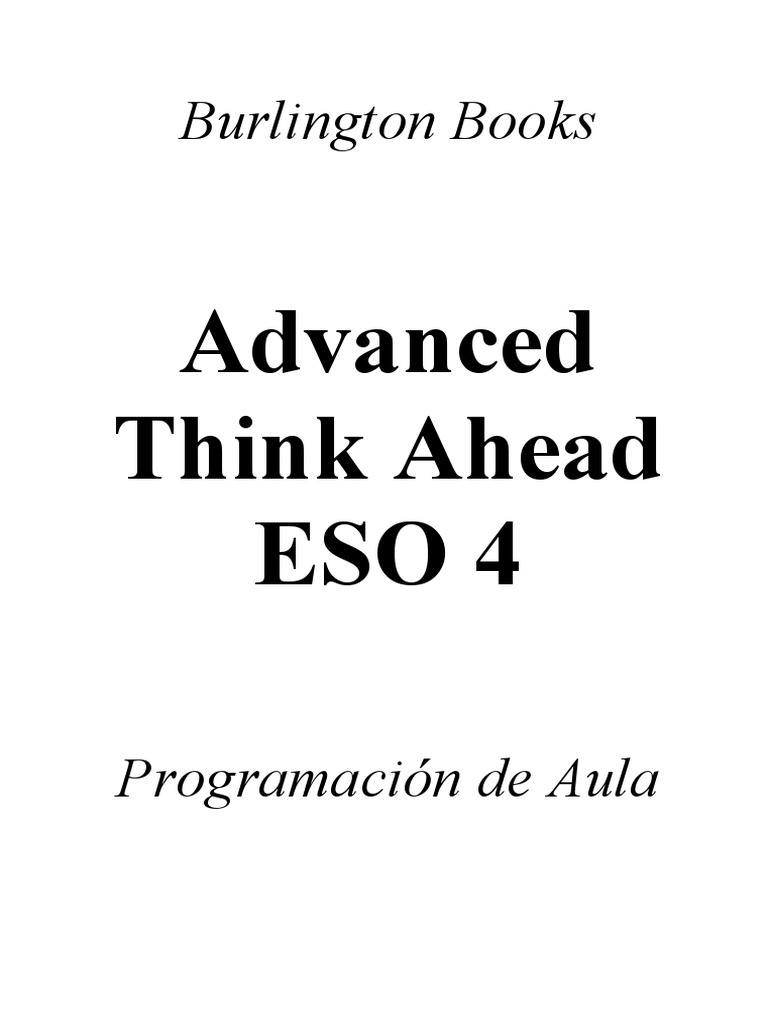 Burlington Books ESO 4 Programación de Aula: Libro de actividades y recursos digitales | PDF ...