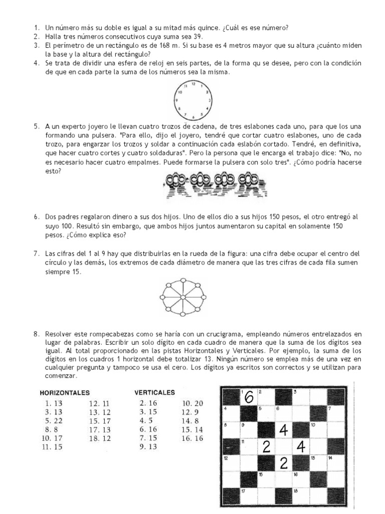 Ejercicios de Razonamiento Logico | PDF