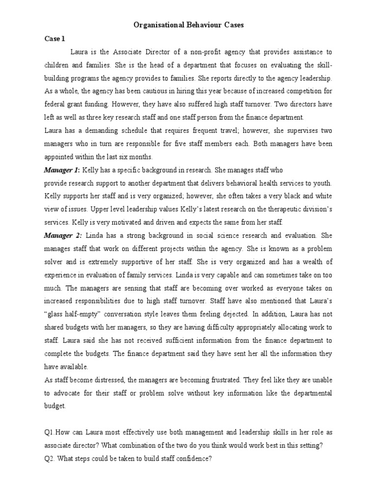 OB Case Study | PDF | Cost Of Living | Employment