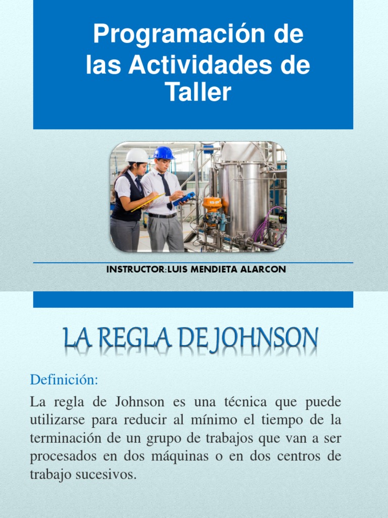 Reglas de Johnson | PDF | Programación de computadoras | Algoritmos