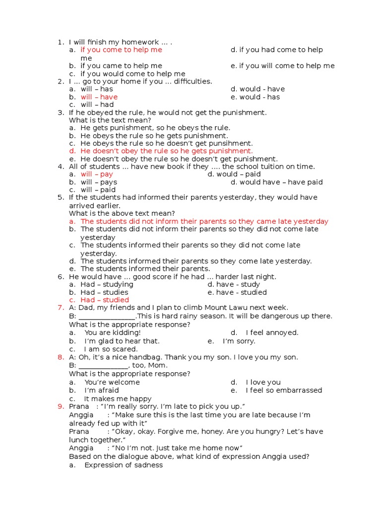 Soal B Inggris Kelas XI | PDF